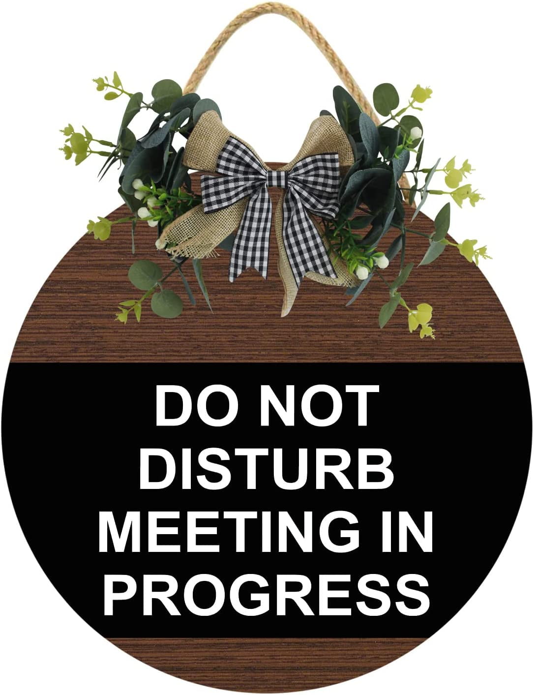 Eveokoki 12" Do Not Disturb Meeting in Progress Door Sign,In a Meeting ...