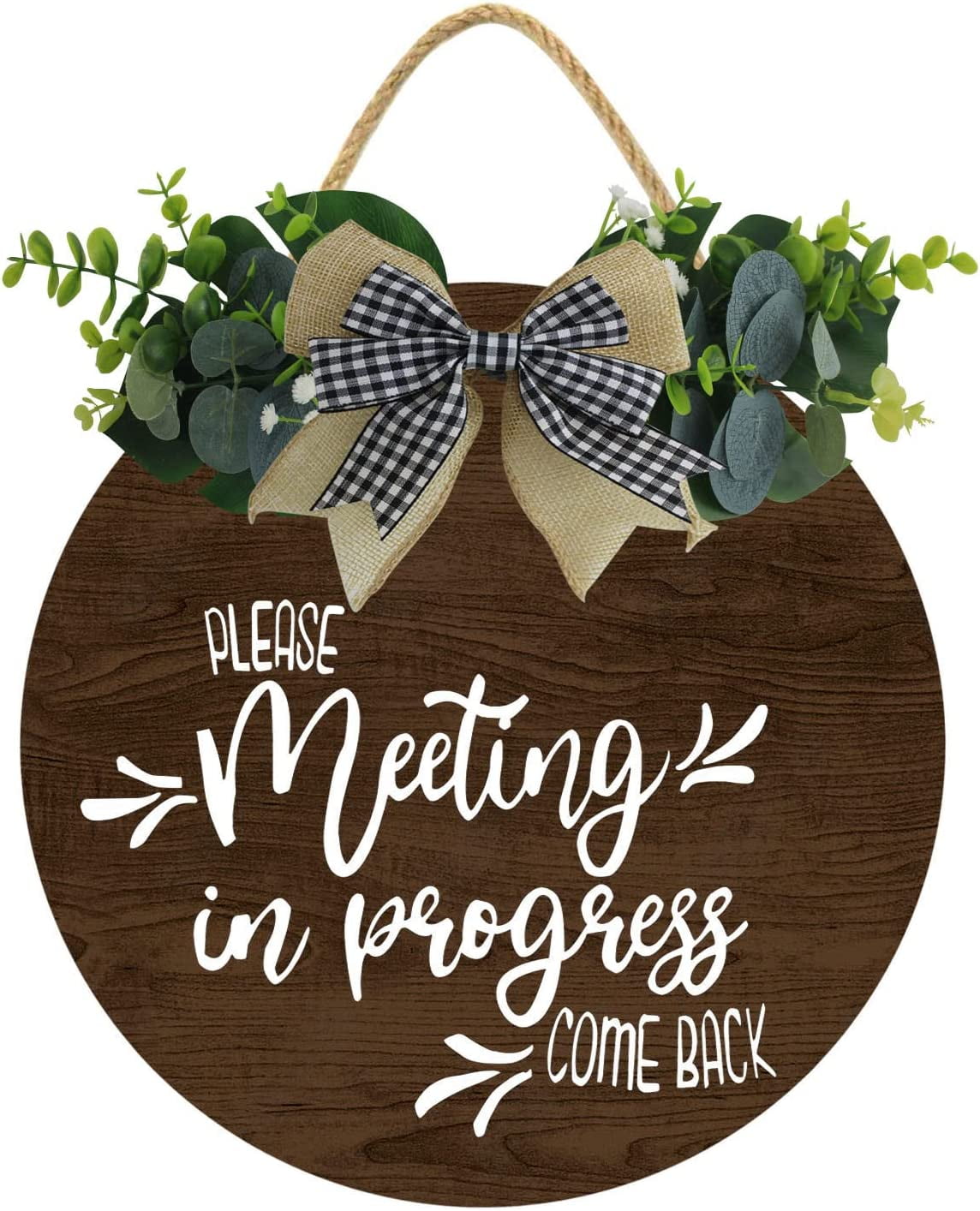 Eveokoki 12" Door Decorations,Please Meeting In Progress Come Back ...