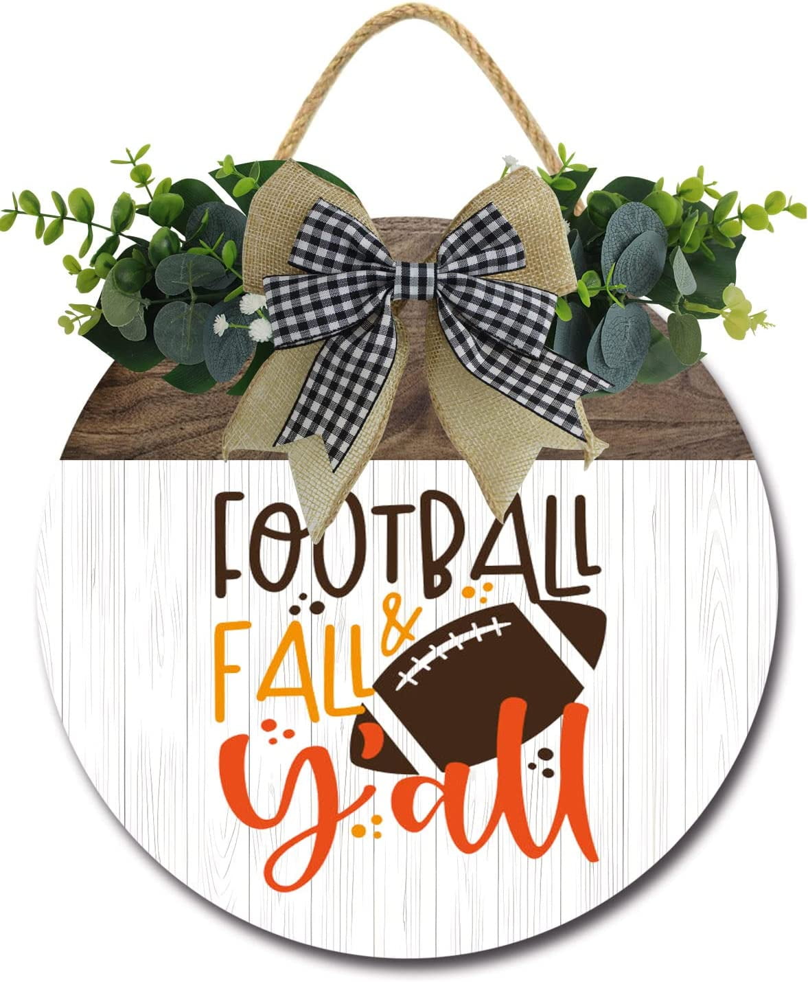 Eveokoki 12" Football Decoration Sign Football Door Sign for Party ...
