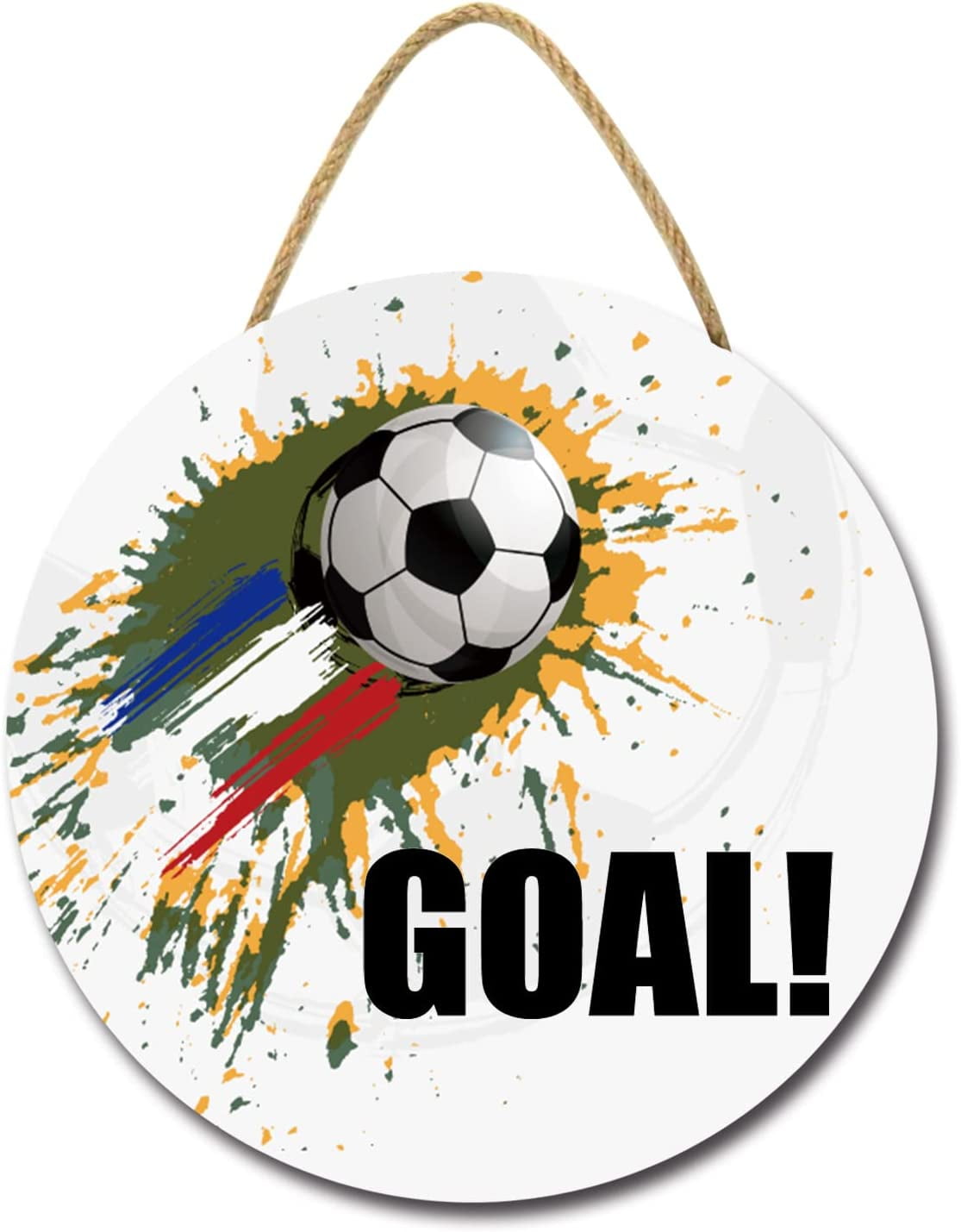 Eveokoki 12" Goal Soccer Signs for Bar Pub Club Living Room Farmhouse ...