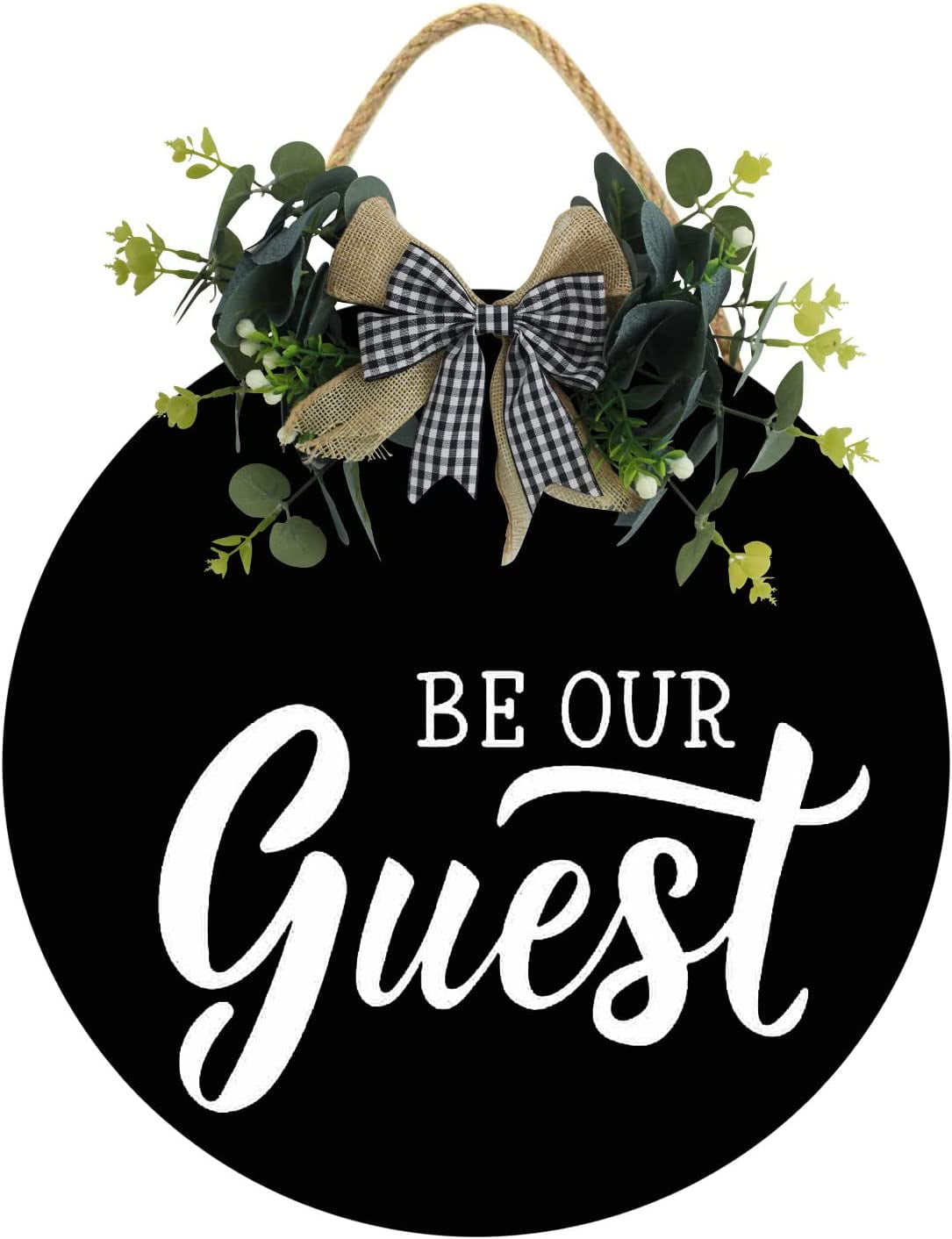 Eveokoki 12" Be Our Guest, Guest Room Wall Decor, Home Decor Signs ...