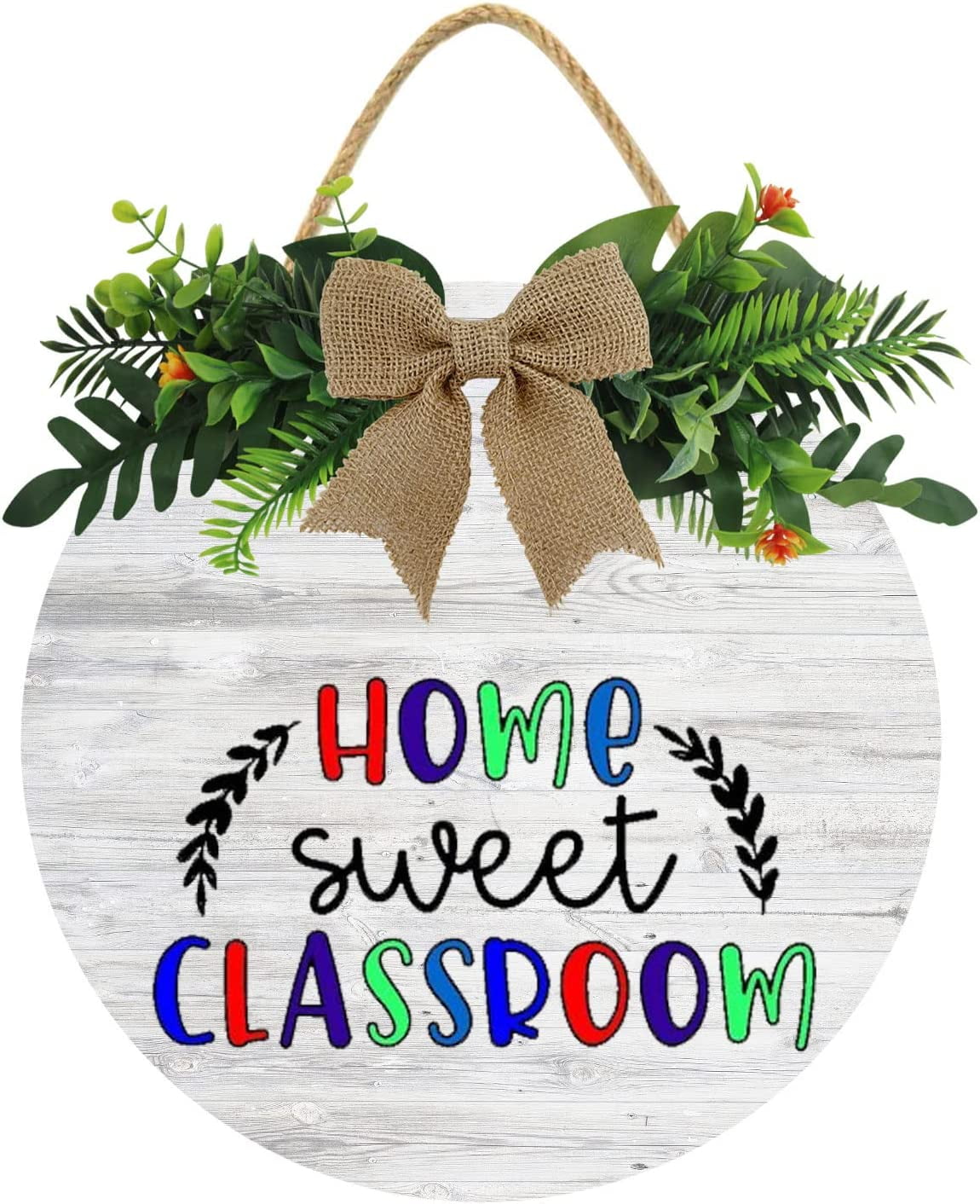 Eveokoki 12" Home Sweet Classroom Sign,Teacher Sign,Personalized Sign ...