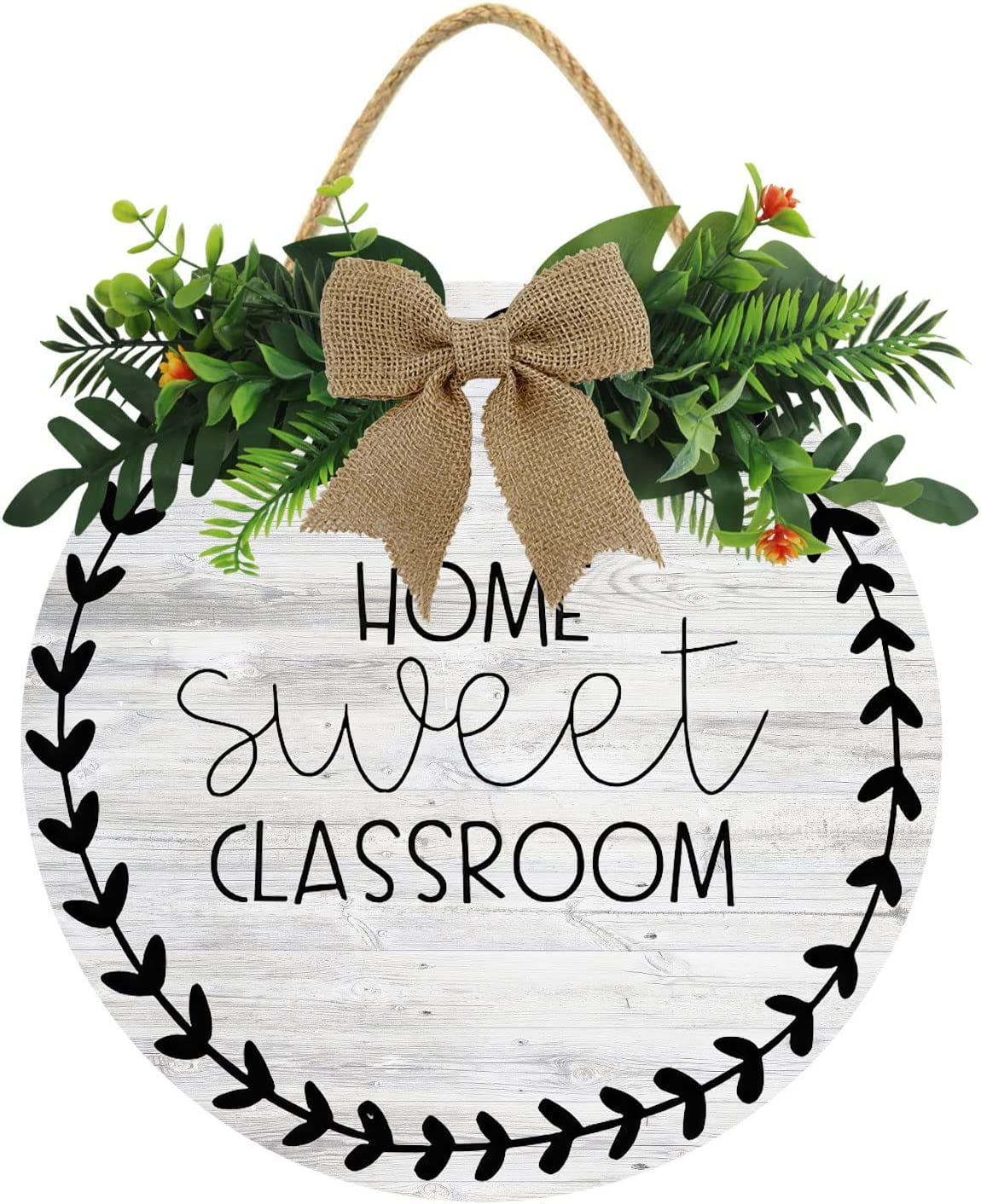 Eveokoki 12" Home Sweet Classroom Sign,Teacher Sign,Personalized Sign ...