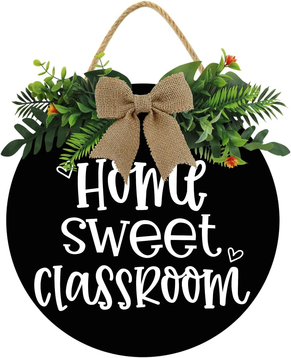 Eveokoki 12" Home Sweet Classroom Wood Sign,Printed Rustic Wooden Wall ...