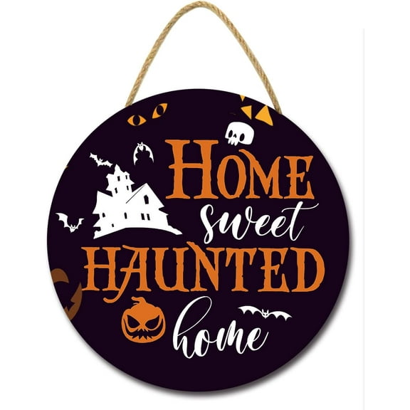 Eveokoki 11" Home Sweet Haunted Home Halloween Decoration， Halloween ...