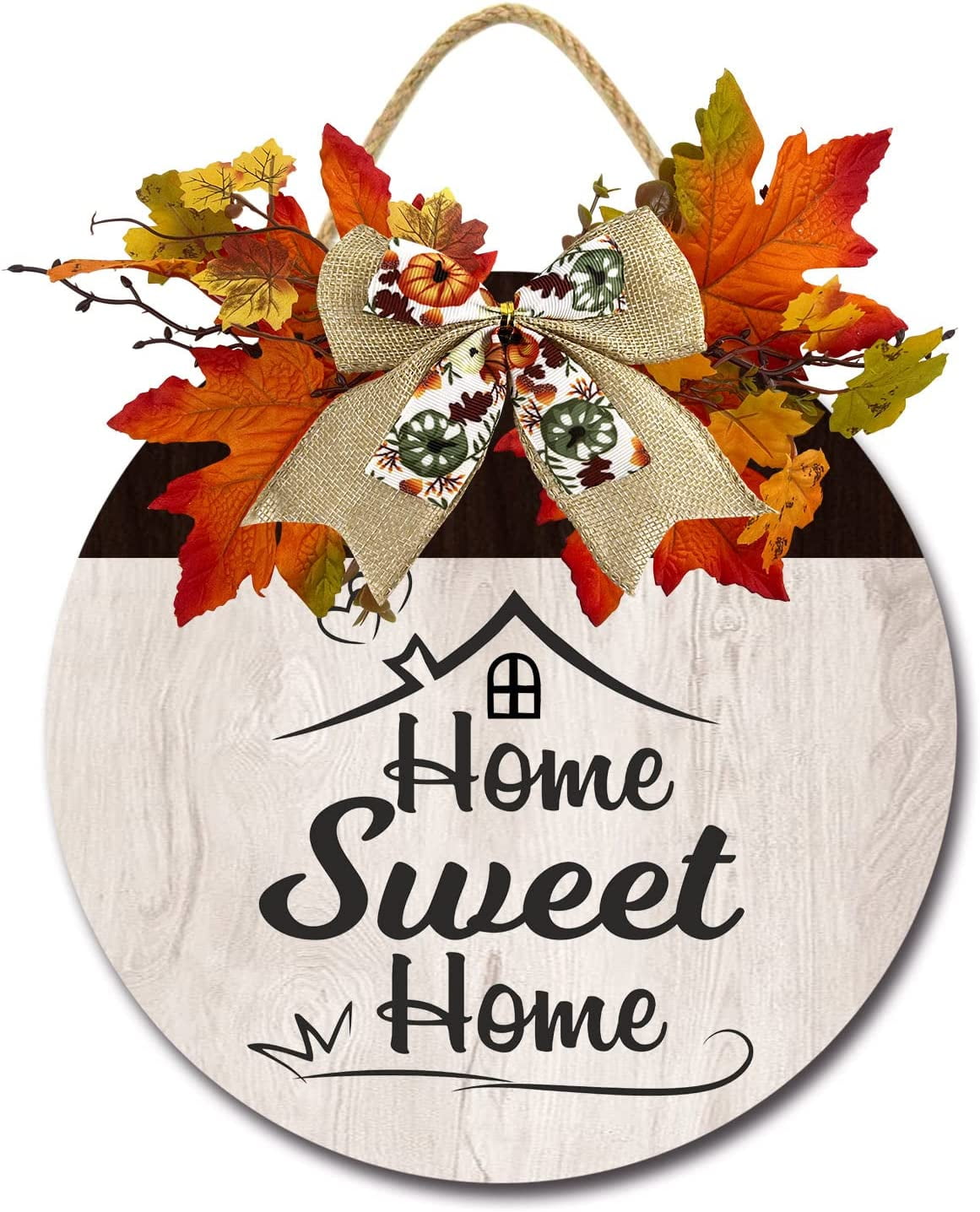 Eveokoki 12" Home Sweet Home Signs for Front Door Farmhouse Porch ...