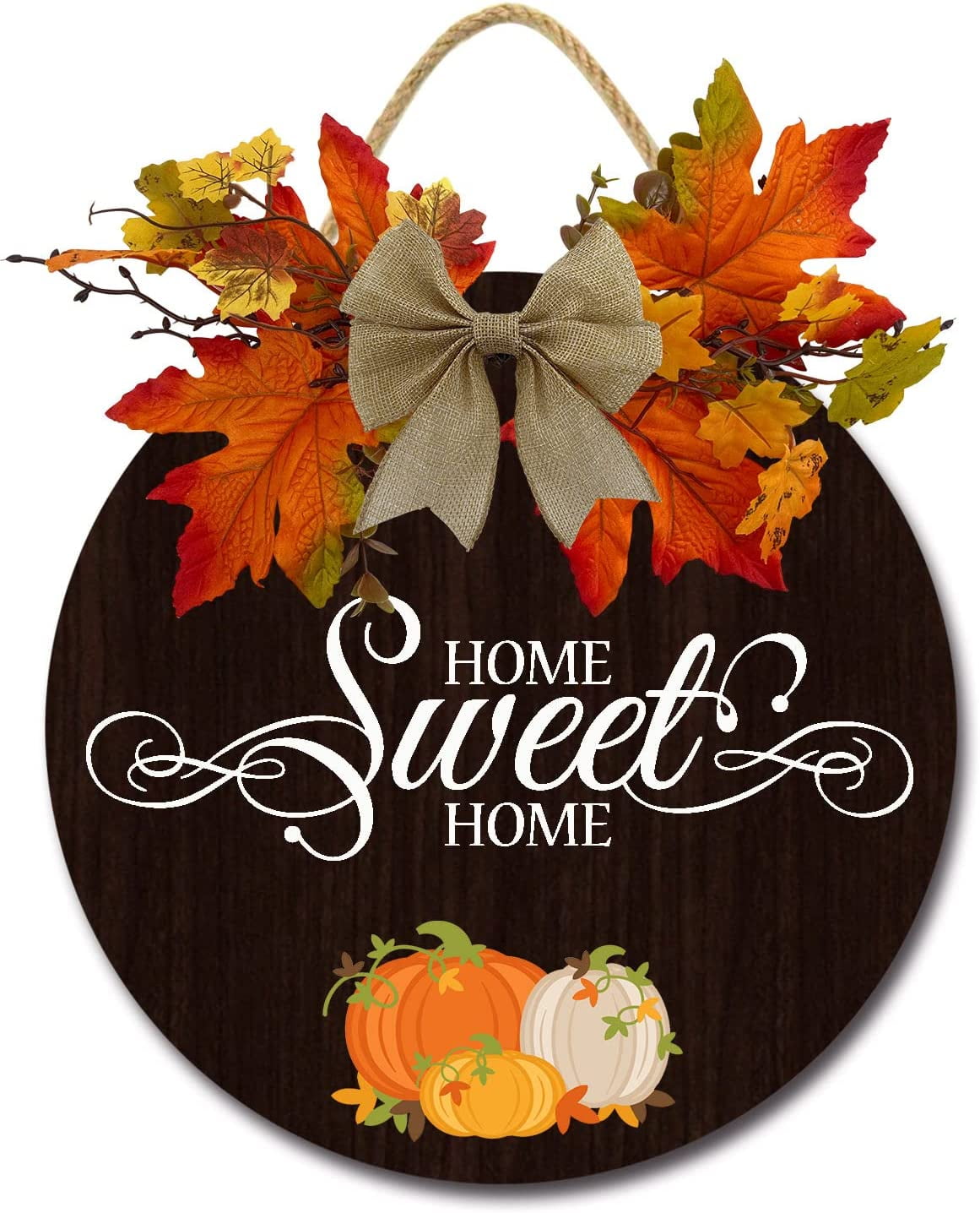 Eveokoki 12" Home Sweet Home Welcome Signs for Front Door Farmhouse ...