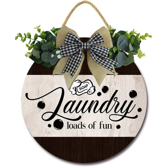 Eveokoki 12" Welcome To The Laundry Room Sign,Laundry Room Decor ...