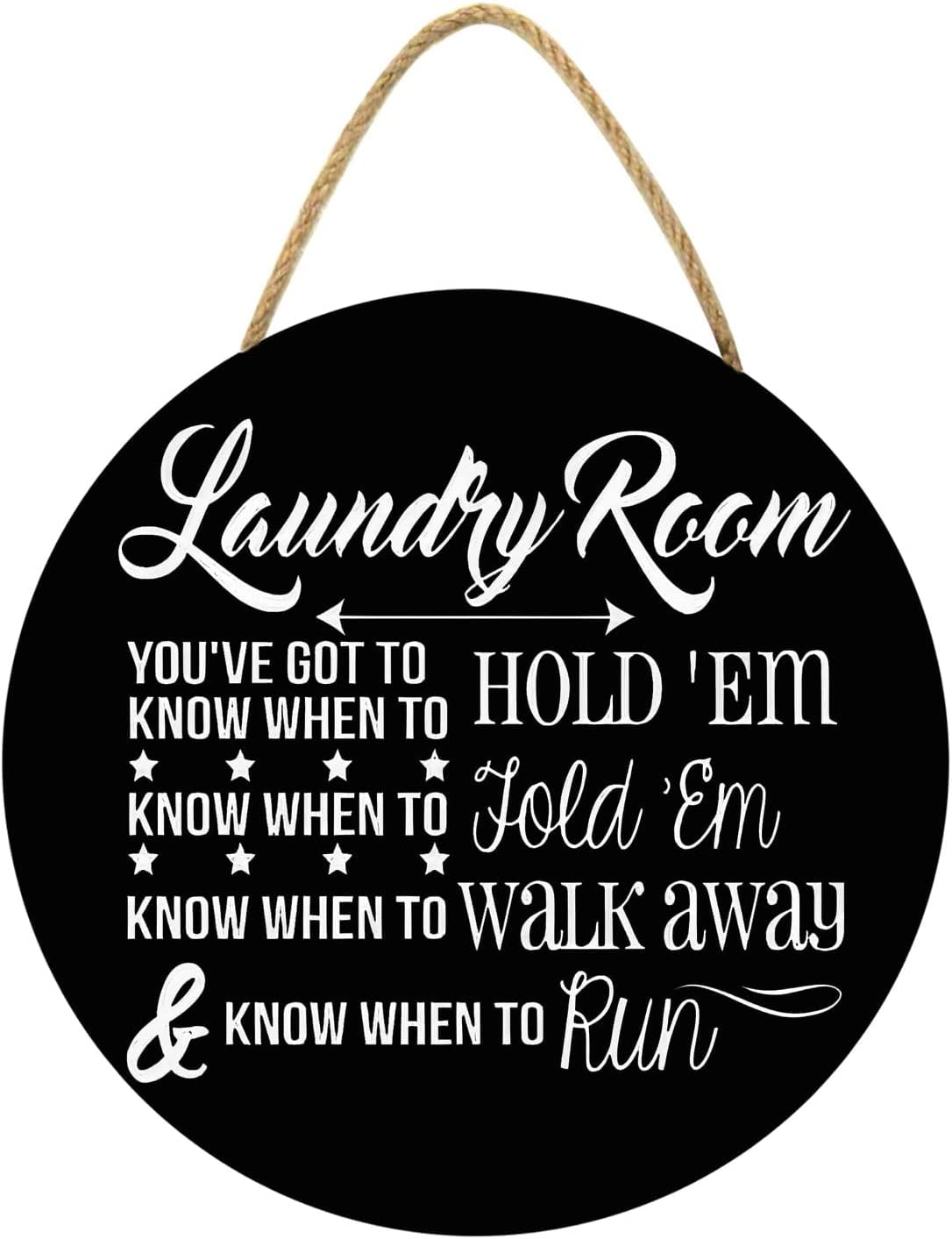 Eveokoki 12" Laundry Room Decor Laundry Room Wooden Sign Funny Sign ...