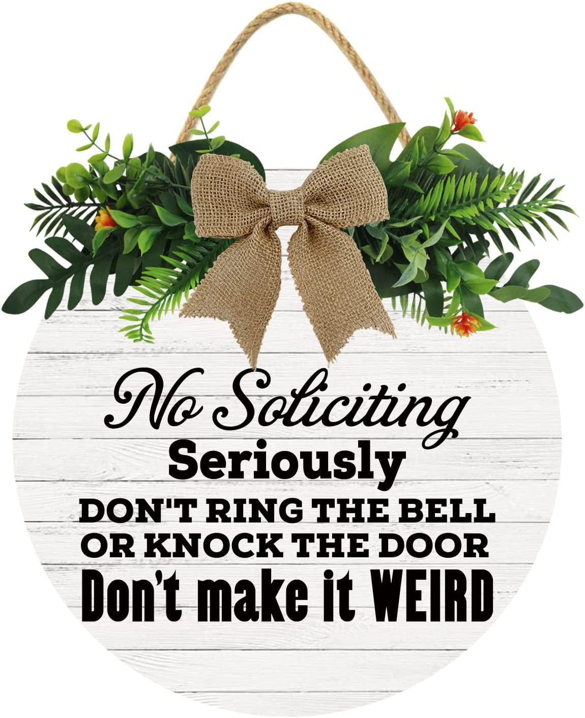 Eveokoki 12" No Soliciting Yard, No Soliciting Seriously Do Not Ring ...