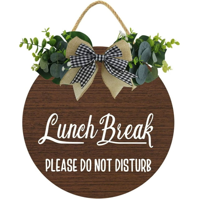 Eveokoki 12" Out To Lunch Signs For Office Door, Lunch Break Please Do ...