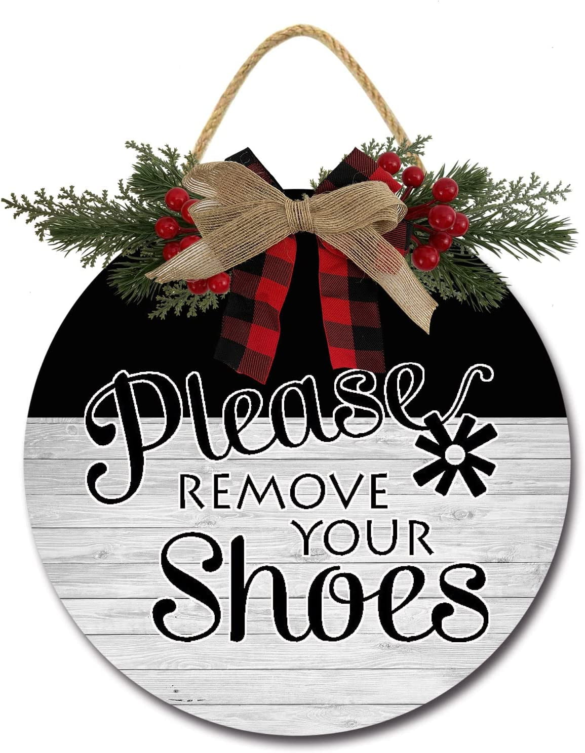 Eveokoki 12" Please Remove Your Shoes Thank You Sign, Remove Your Shoes ...