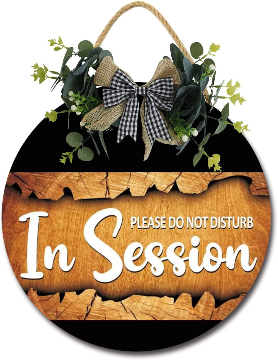 Eveokoki 12" Rustic Wooden In Session Signs for Front Porch, Porch ...