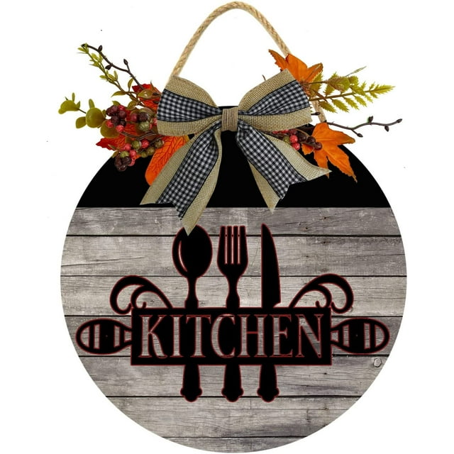 Eveokoki 12" Sign, Wood Kitchen Sign,The Heart of Home, Kitchen Signs ...