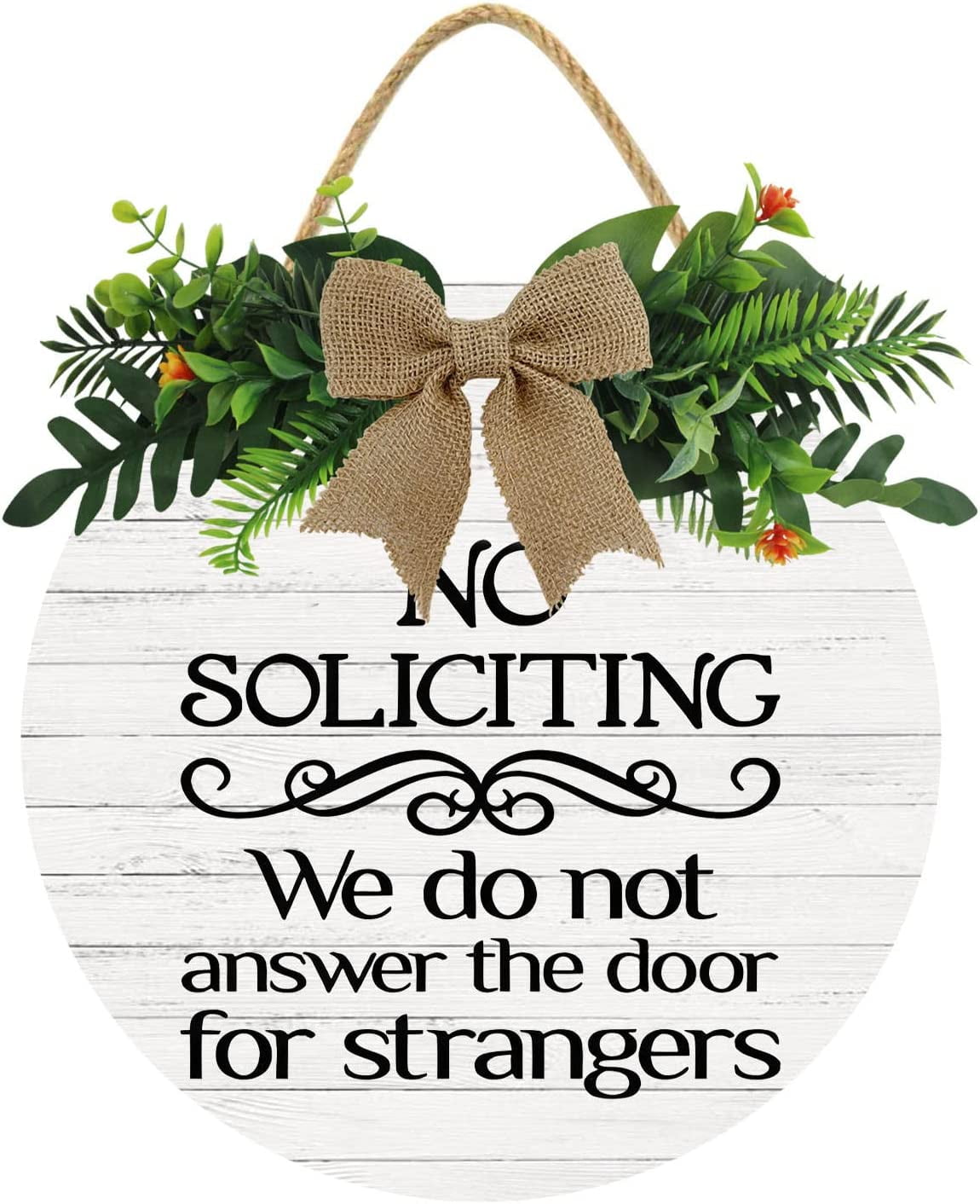 Eveokoki 12" No Soliciting Signs For Home Door, No Soliciting We Do Not ...
