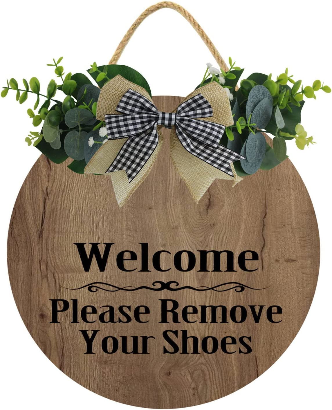 Eveokoki 12" Take Your Shoes Off Sign, Welcome Please Remove Your Shoes ...