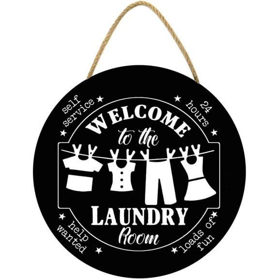 Eveokoki 12" Welcome To The Laundry Room Sign,Laundry Room Decor ...