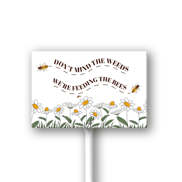 Eveokoki 12 x 8 Inch Garden Stakes Don't Mind The Weeds We're Feeding ...