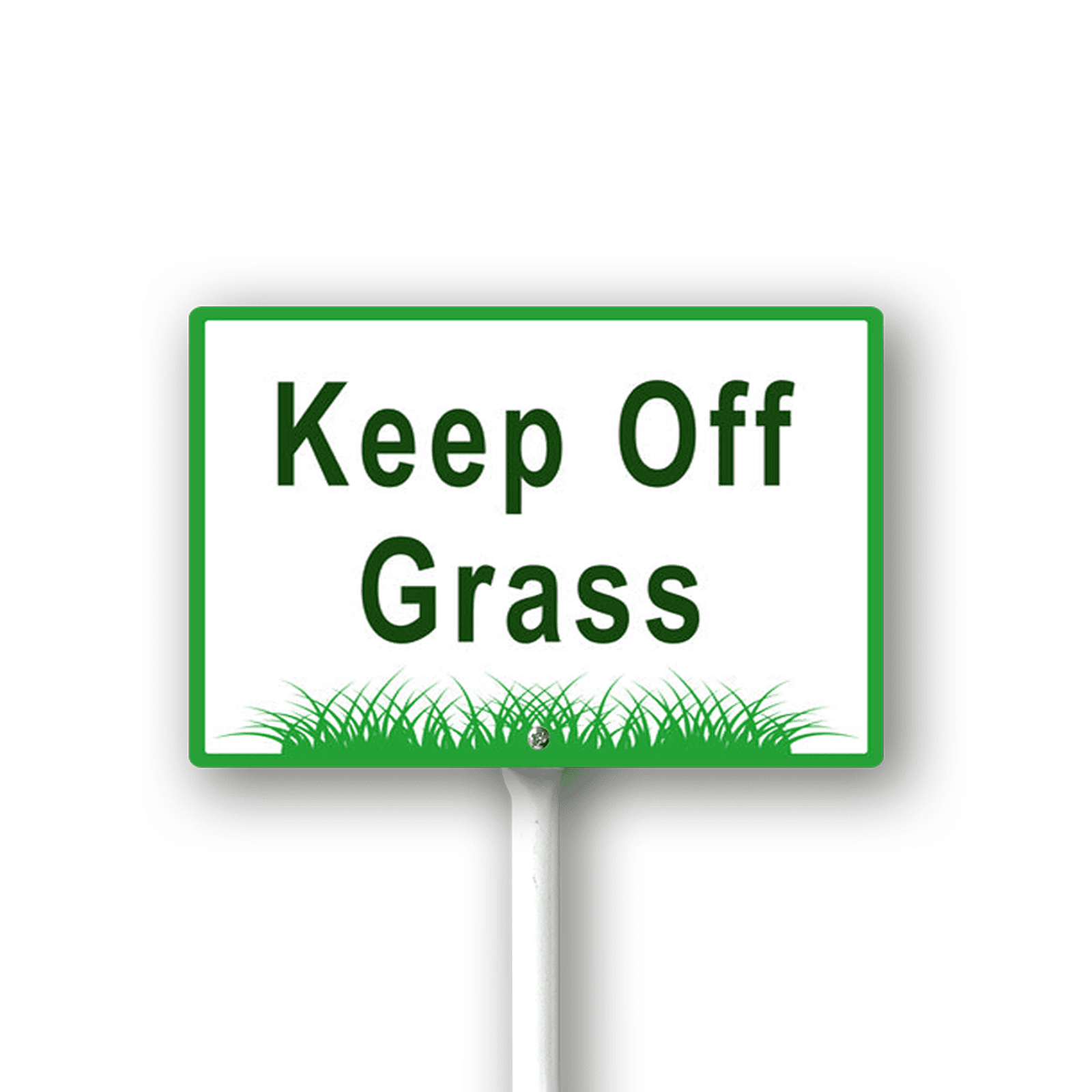 Eveokoki 12X8Inch Keep Off The Grass Aluminum Lawn Sign Stand Yard Sign ...