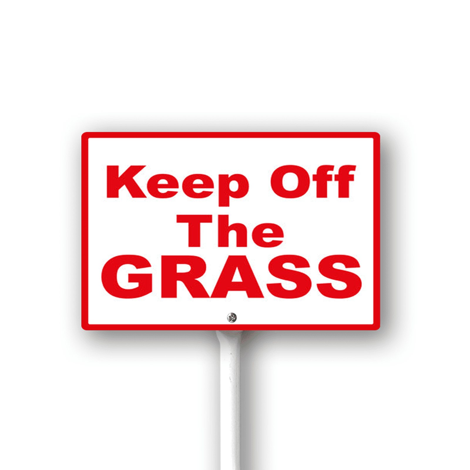 Eveokoki 12X8Inch Keep Off The Grass Aluminum Lawn Sign Stand Yard Sign ...