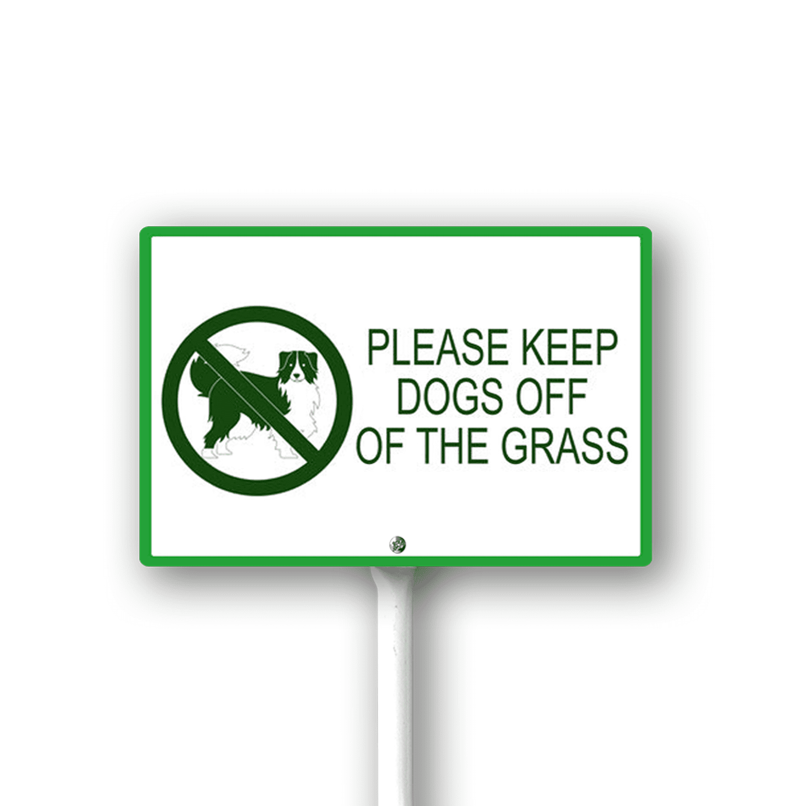 Eveokoki 12X8Inch Please Keep Dogs Off The Grass Aluminum Lawn Sign ...