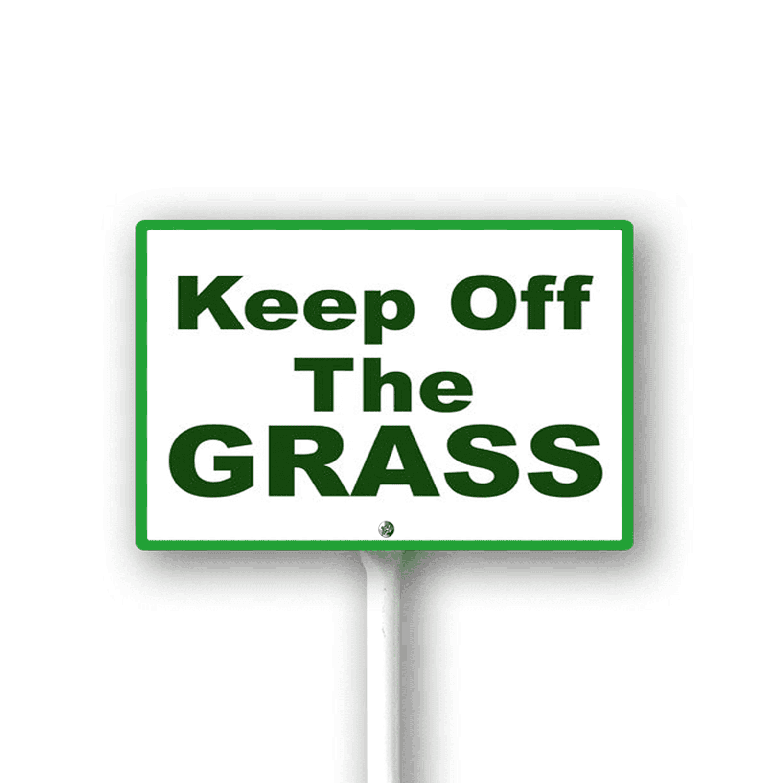 Eveokoki 12X8Inch Please Keep Off The Grass Aluminum Lawn Sign Stand ...