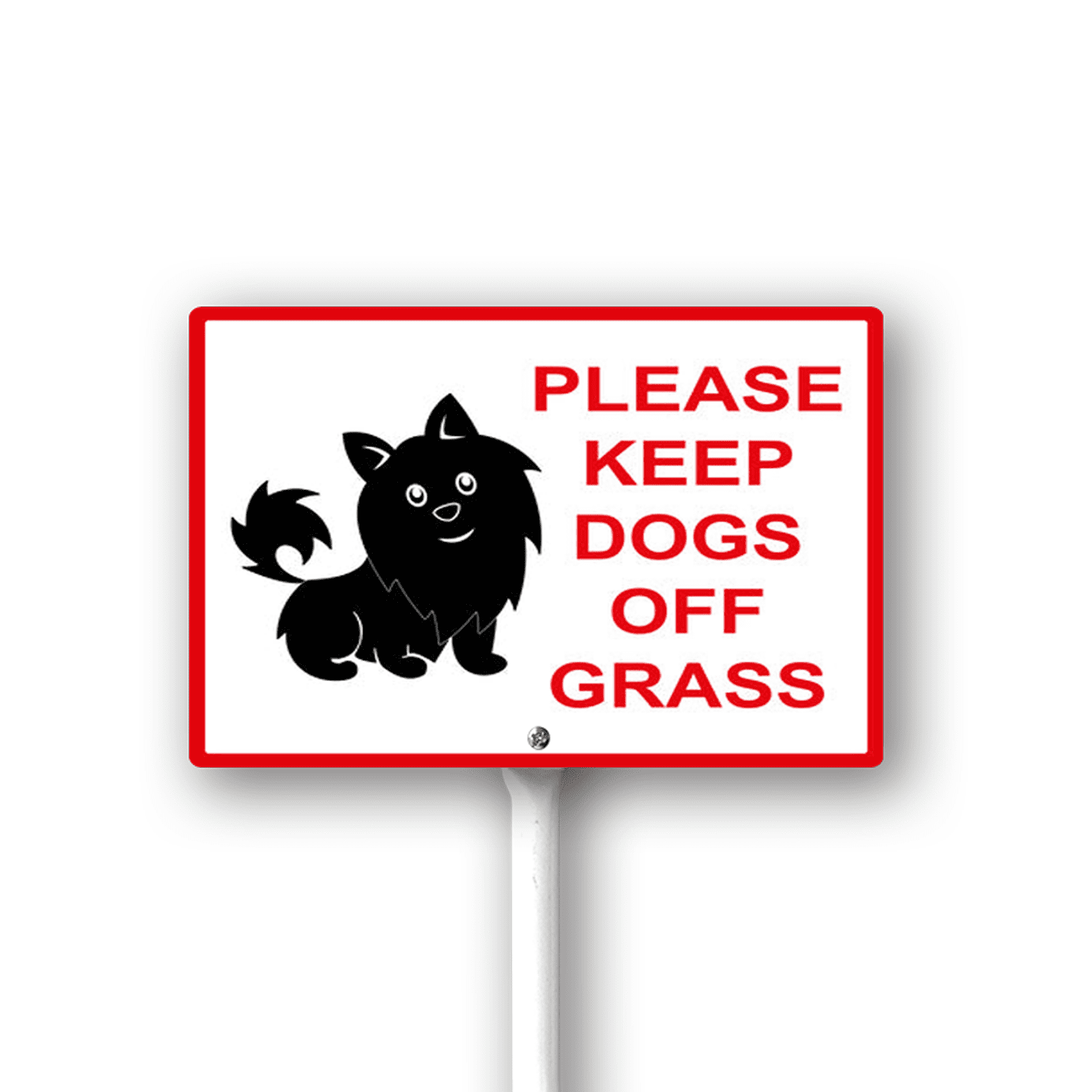 Eveokoki 12X8Inch Please Keep Pets Off The Grass Aluminum Lawn Sign ...