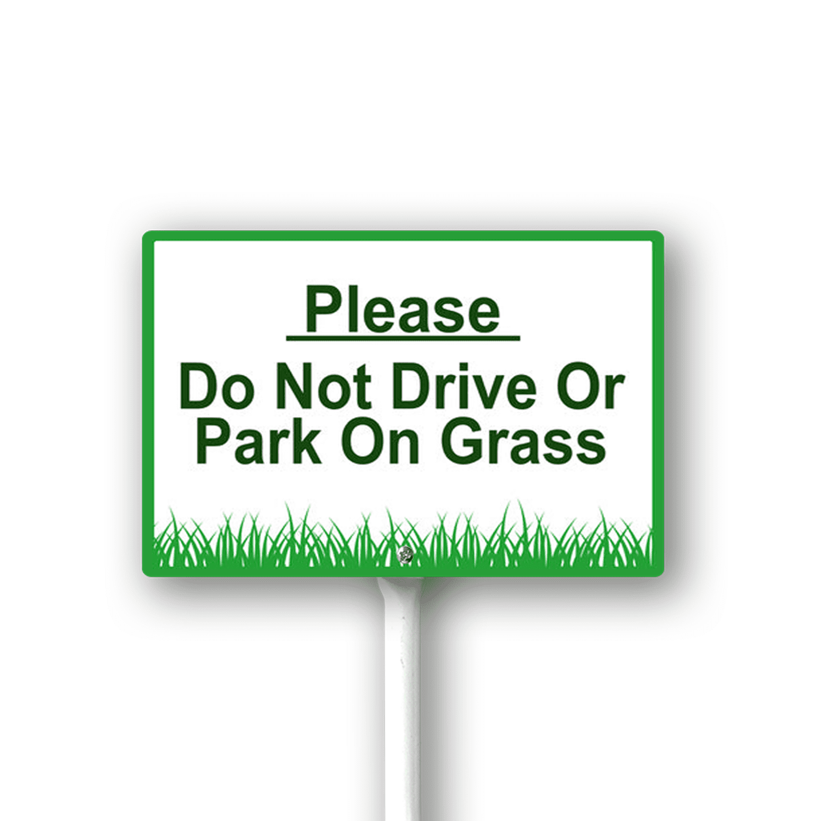 Eveokoki 12X8Inch Please Keep Pets Off The Grass Aluminum Lawn Sign ...