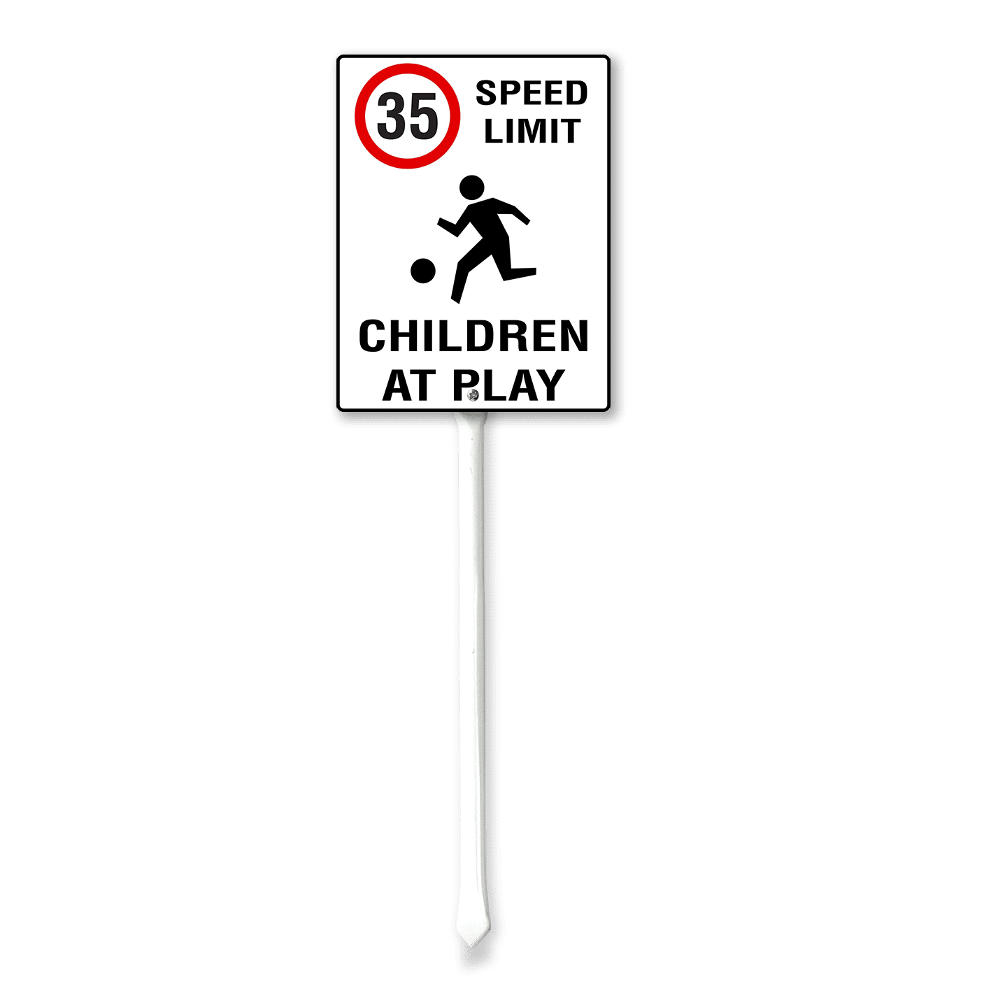 Eveokoki 15km Speed Limit Children At Play Safety Signs for Street with ...