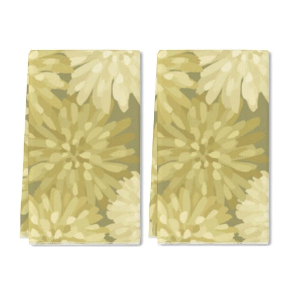 Eveokoki 2 Pcs Kitchen Towels Floral Print Dish Towels for Kitchen ...
