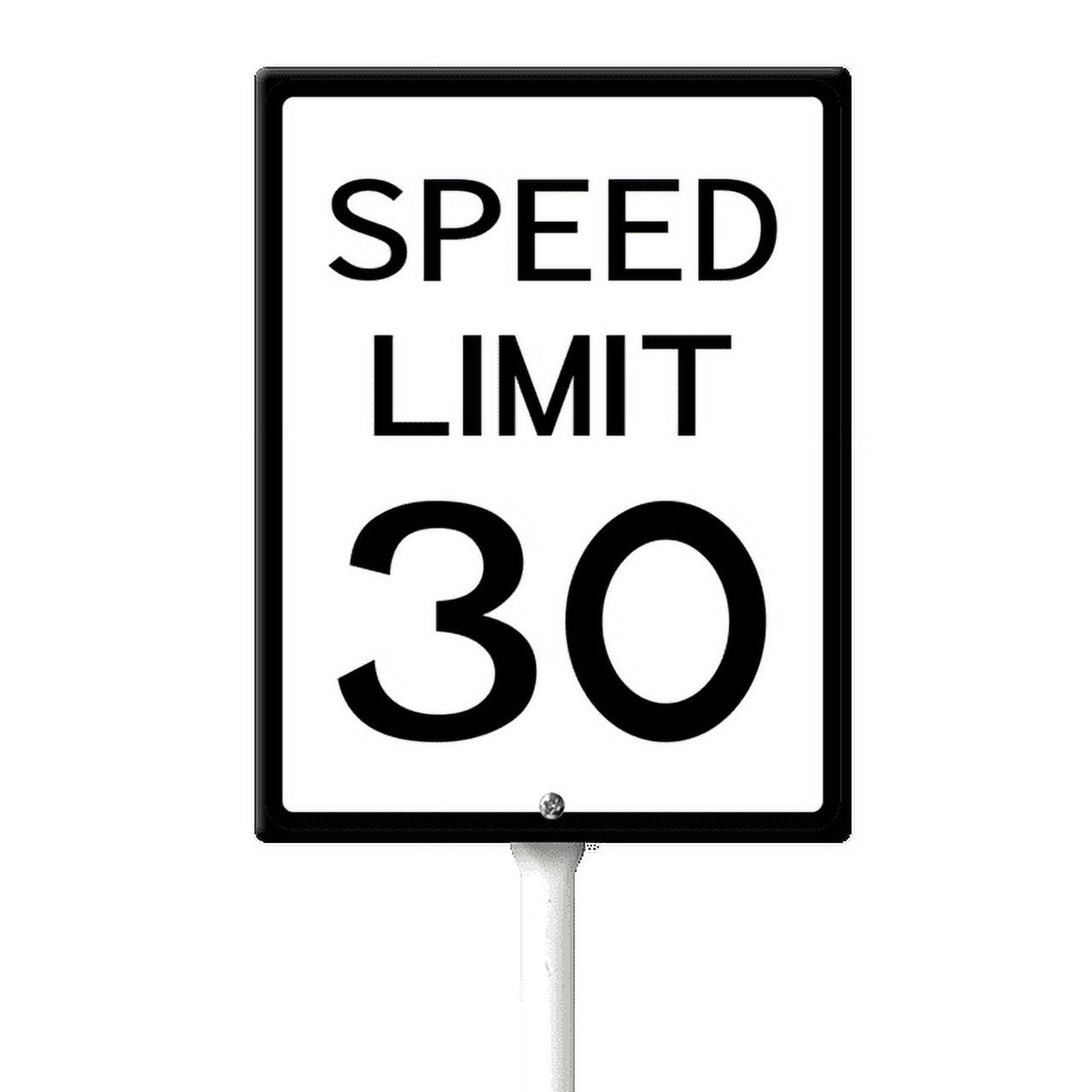 Eveokoki 4.6"x6" Speed Limit 30 Sign for Street - Traffic Signs with ...