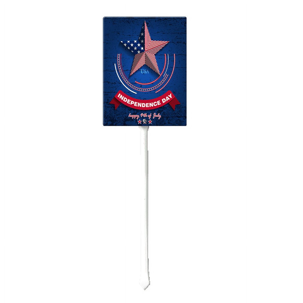 Eveokoki 4th of July Yard Signs Independence Day Yard Sign Independence ...