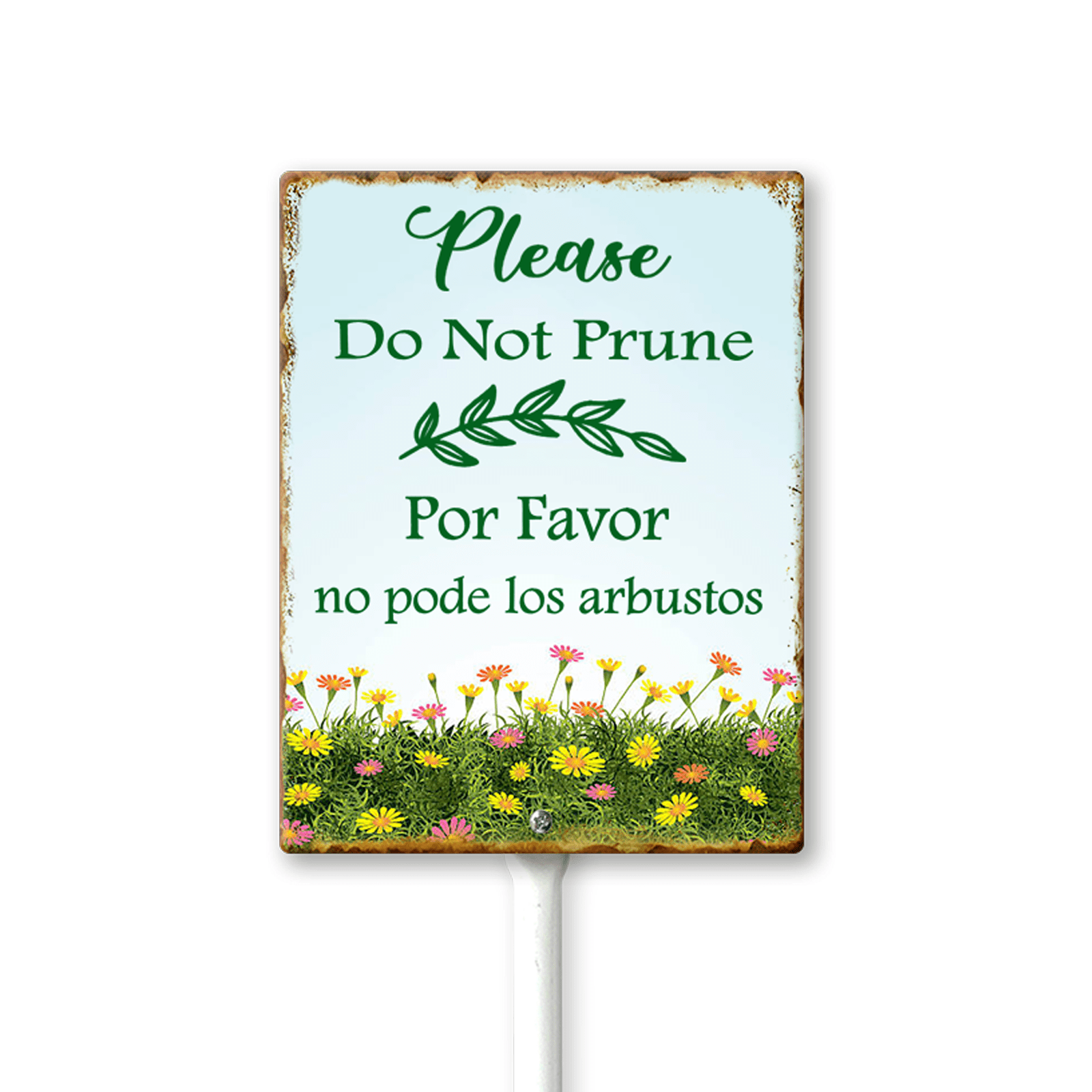 Eveokoki (7X8.8) IN Please Do Not Prune Yard Sign With Metal Stake Lawn ...