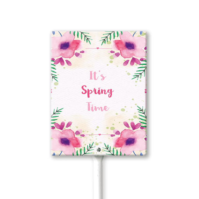 Eveokoki 7x8.8 Inches It's Spring Time Yard Sign with Stakes Spring ...