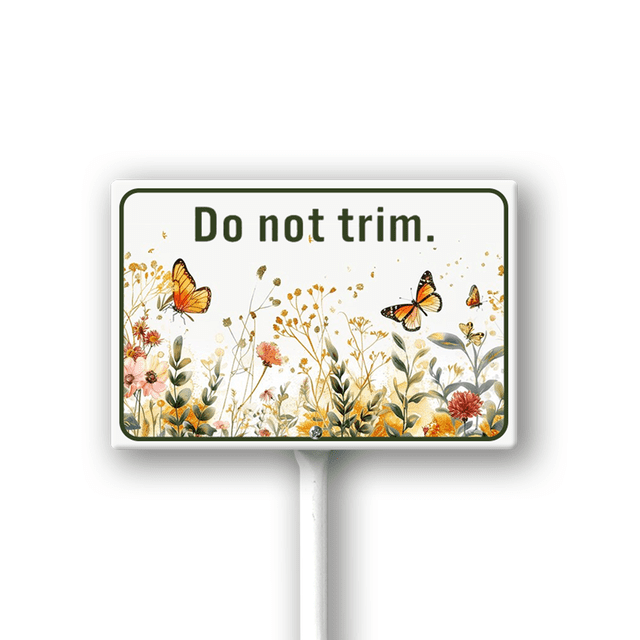 Eveokoki 8"x12" Aluminum Yard Sign "Do Not Trim No Podar As Plantas ...