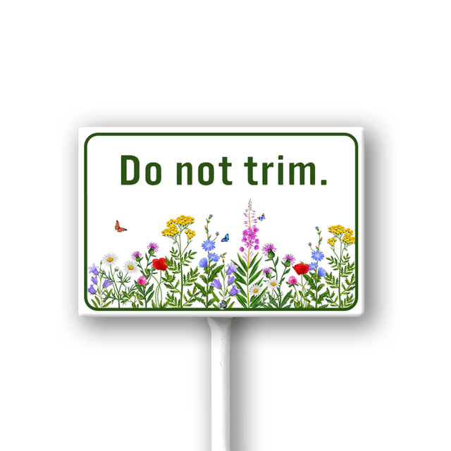 Eveokoki 8"x12" Aluminum Yard Sign "Do Not Trim No Podar As Plantas ...