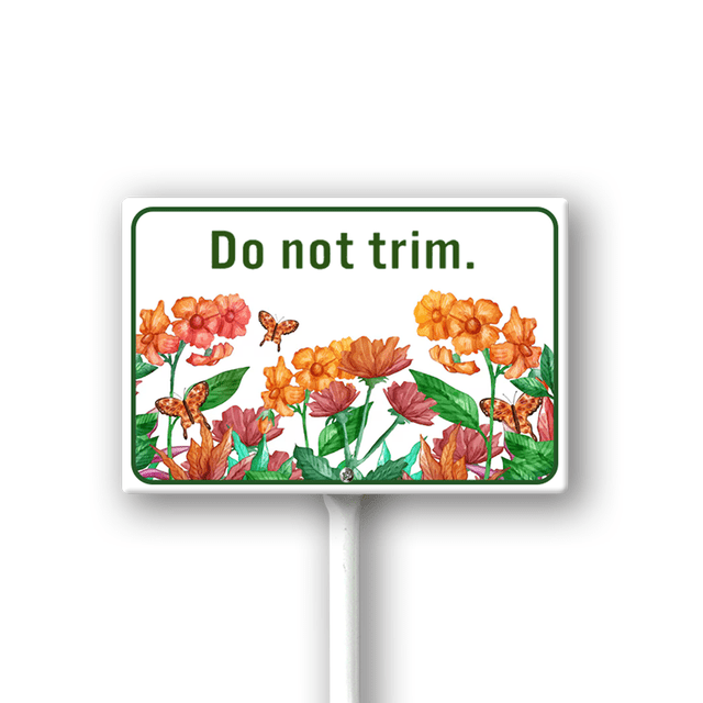 Eveokoki 8"x12" Aluminum Yard Sign "Do Not Trim No Podar As Plantas ...