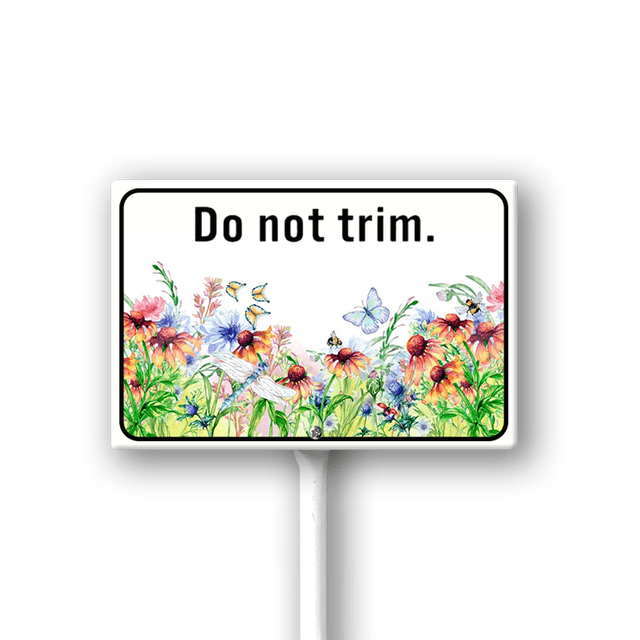 Eveokoki 8"x12" Aluminum Yard Sign "Do Not Trim No Podar As Plantas ...