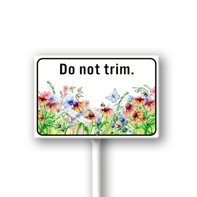 Eveokoki 8"x12" Aluminum Yard Sign "Do Not Trim No Podar As Plantas ...
