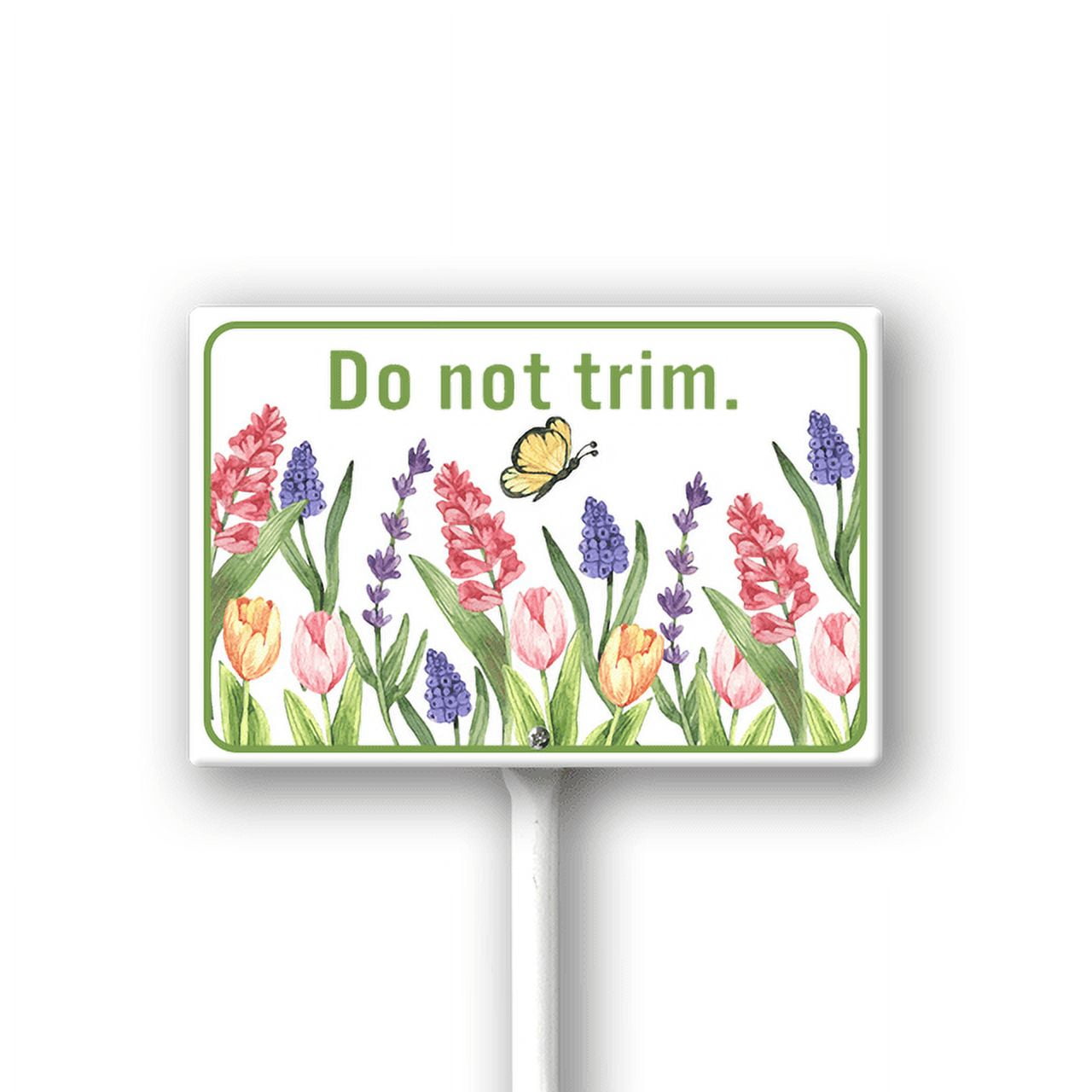 Eveokoki 8"x12" Aluminum Yard Sign "Do Not Trim No Podar As Plantas ...