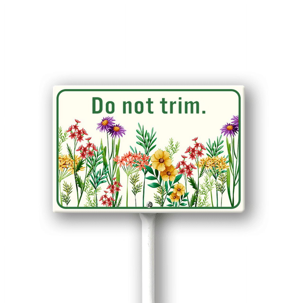 Eveokoki 8"x12" Aluminum Yard Sign "Do Not Trim No Podar As Plantas ...