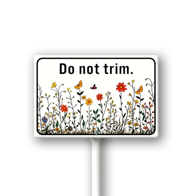 Eveokoki 8"x12" Aluminum Yard Sign "Do Not Trim No Podar As Plantas ...