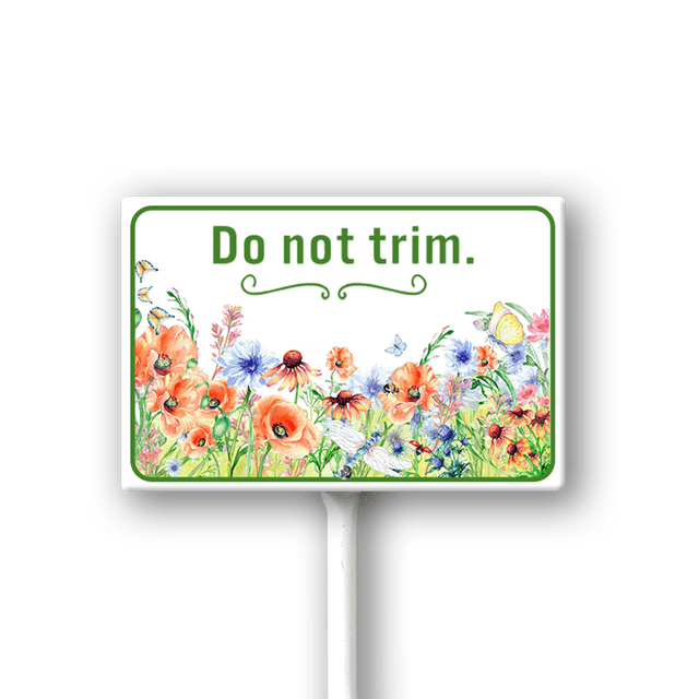 Eveokoki 8"x12" Aluminum Yard Sign "Do Not Trim No Podar As Plantas ...