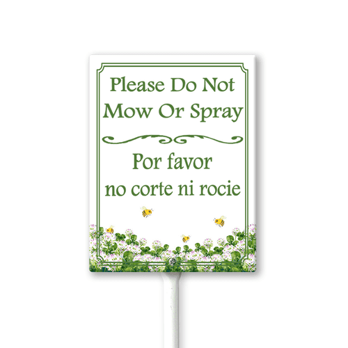 Eveokoki 8"x12" Aluminum Yard Sign "Please Do Not Mow Or Spray ...