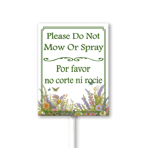 Eveokoki 8"x12" Aluminum Yard Sign "Please Do Not Mow Or Spray ...