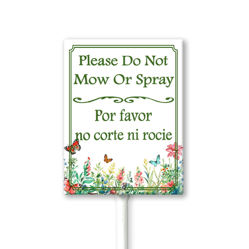 Eveokoki 8"x12" Aluminum Yard Sign "Please Do Not Mow Or Spray ...