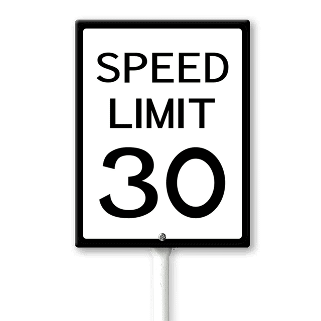 Eveokoki 8"x12" Speed Limit 30 Sign for Street - Traffic Signs with ...
