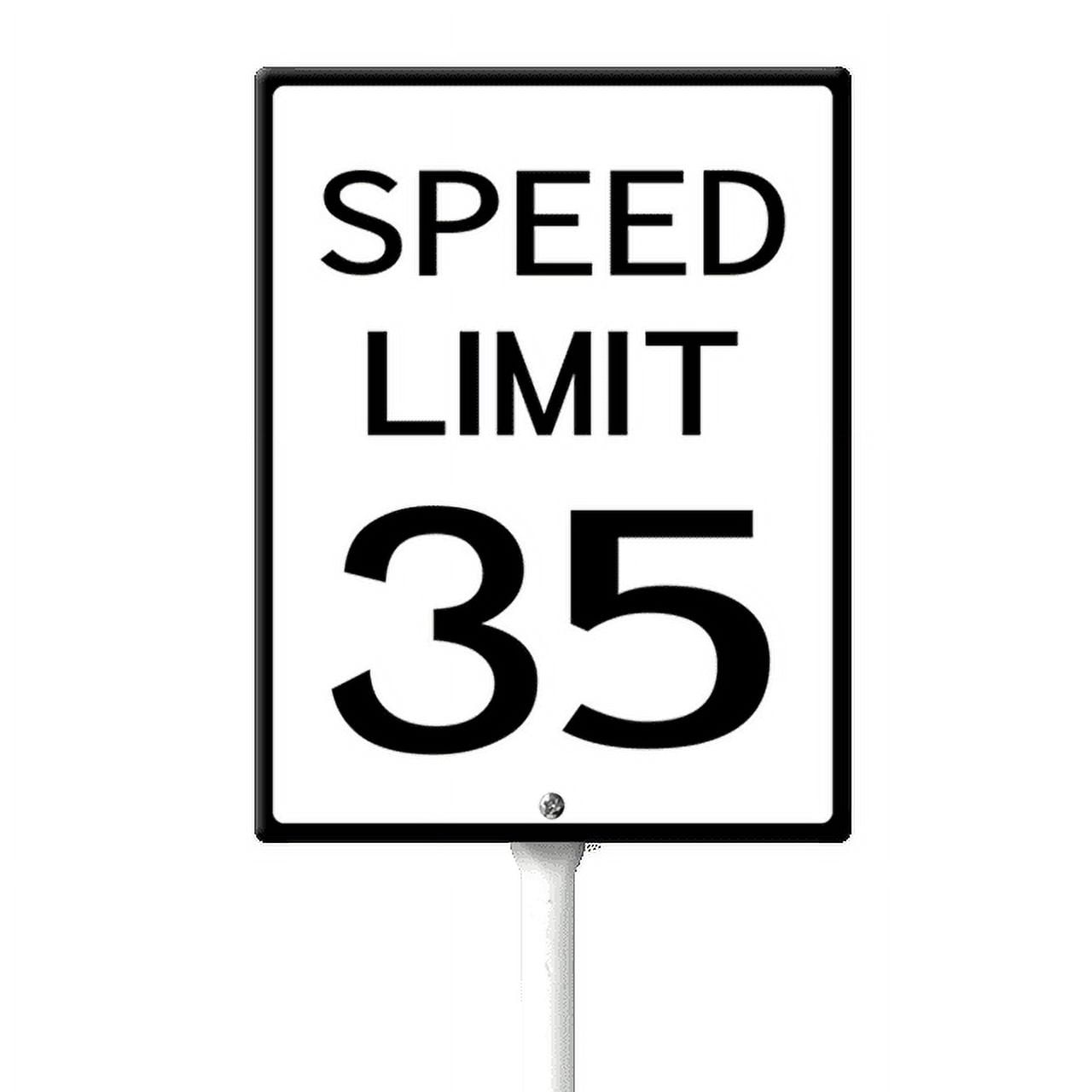 Eveokoki 8"x12" Speed Limit 35 Sign for Street - Traffic Signs with ...