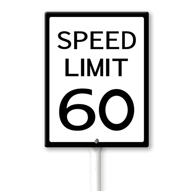 Eveokoki 8"x12" Speed Limit 60 Sign for Street - Traffic Signs with ...