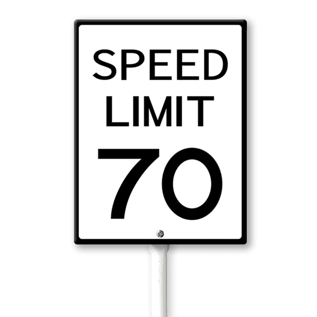 Eveokoki 8"x12" Speed Limit 70 Sign for Street - Traffic Signs with ...